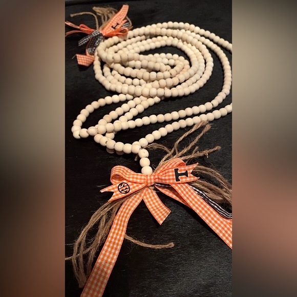 tennesee | Accents | Tennessee Wood Bead Garland 2ft | Poshmark